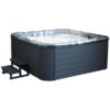 Utomhusspa modell Montana svart - Spabad/jacuzzi för sex personer
