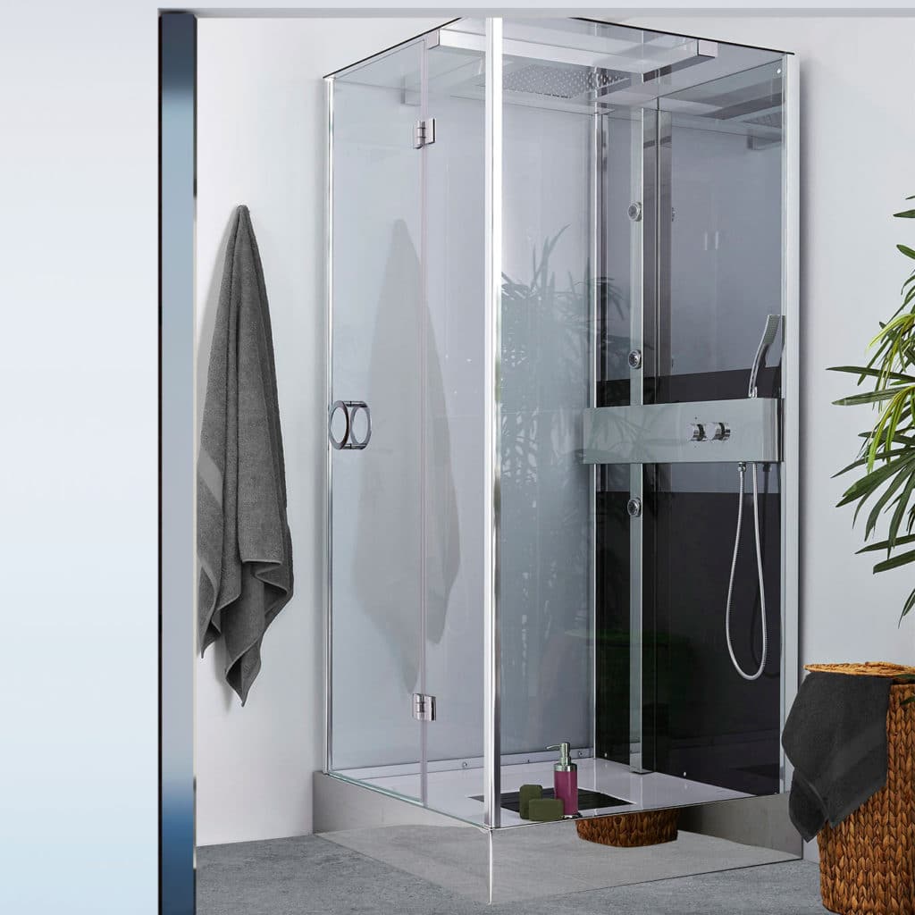 Duschkabin modell Visano 90 x 90 cm. Höjd 220 cm. - Spa kompaniet ApS