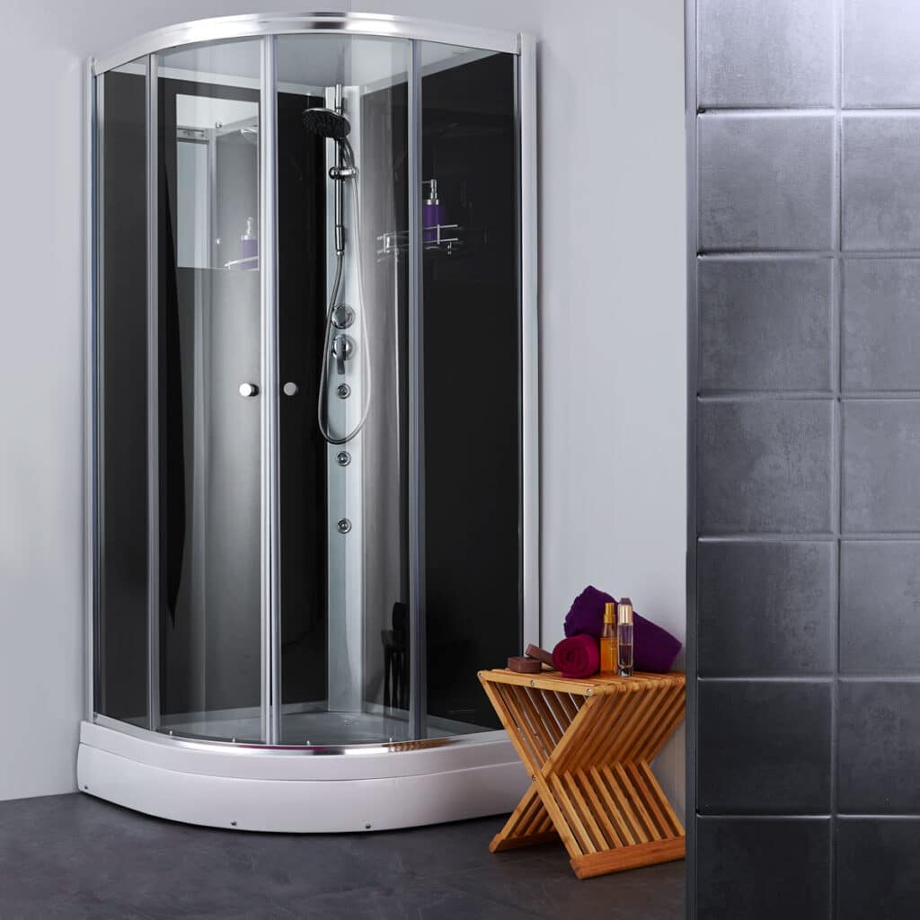 Duschkabin Diamond i tonat glas - Mått :L: 90 x B: 90 x H: 200 cm